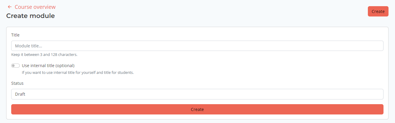 How To Create Module